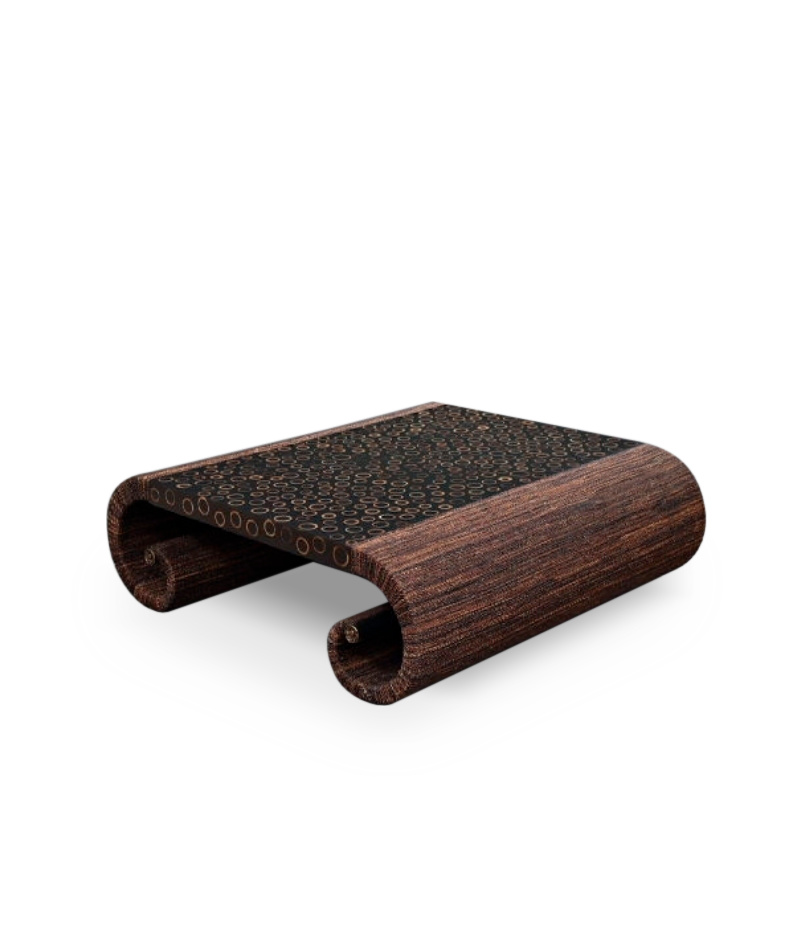 Bamboo Scroll Center Table - Coast Pacific Manufacturing Corp.